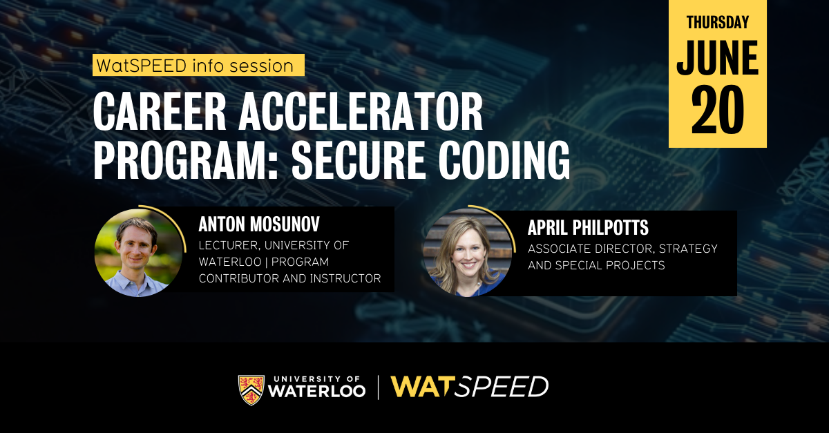 Career Accelerator Program | Secure Coding | Info Session | June 20, 2024 Career Accelerator Program | Secure Coding | Info Session | June 20, 2024