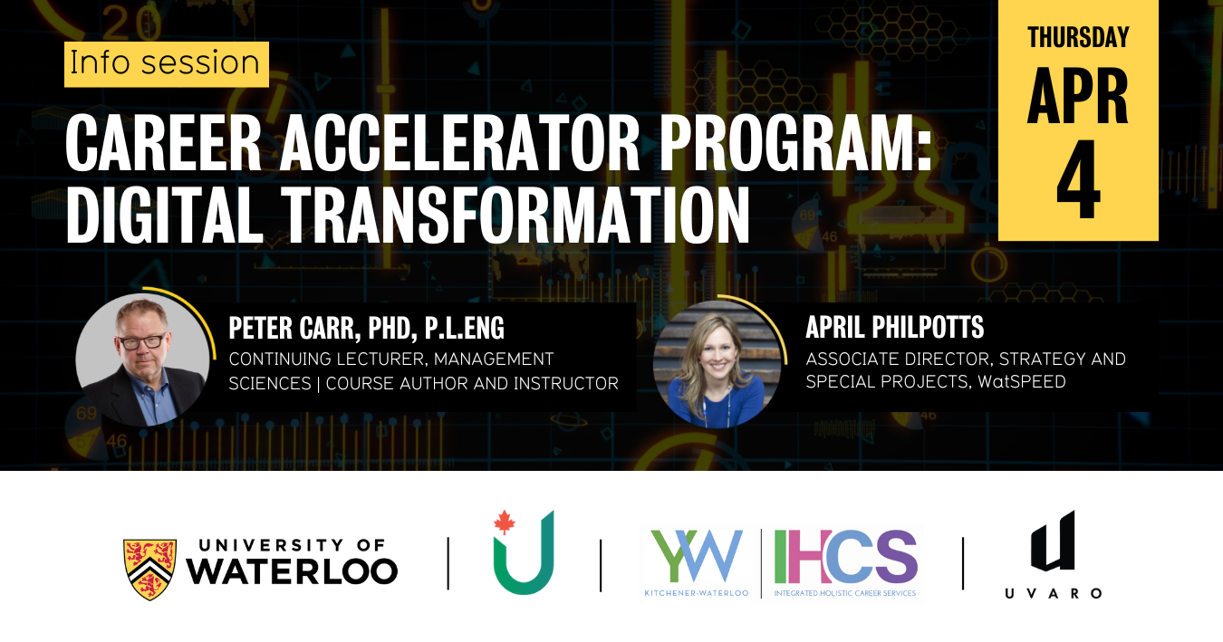 Career Accelerator Program | Digital Transformation | Info Session | April 4, 2024