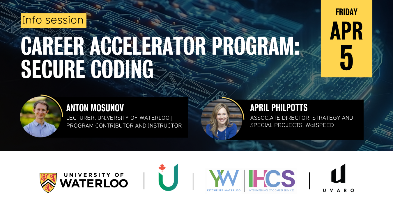 Career Accelerator Program | Secure Coding | Info Session | April 5, 2024
