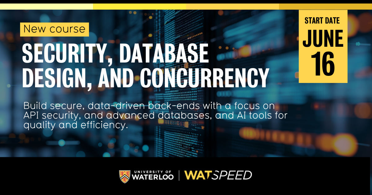 Security Database Design And Concurrency Watspeed University Of